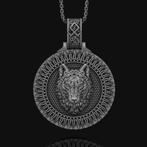 Wolf Necklace for Men - Etsy