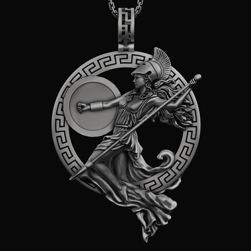 Athena Necklace Greek Goddess Roman Mythology Jewelry Minerva - Etsy
