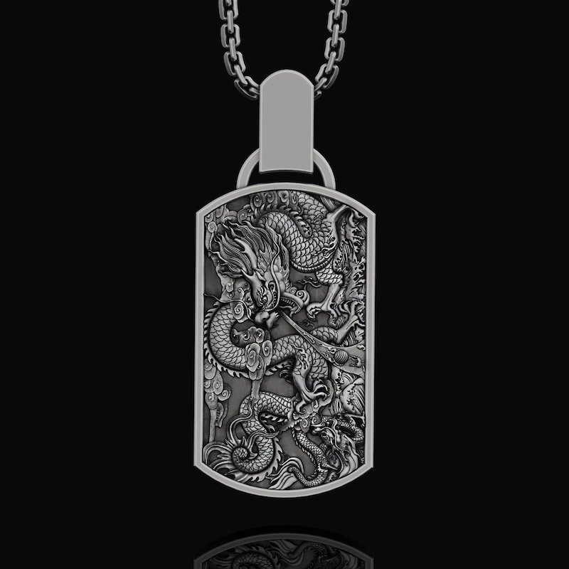 Chinese Dragon Necklace - Etsy