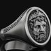 2 Styles Silver Greek God Zeus Ring Myth Jewelry Ancient Roman | Etsy