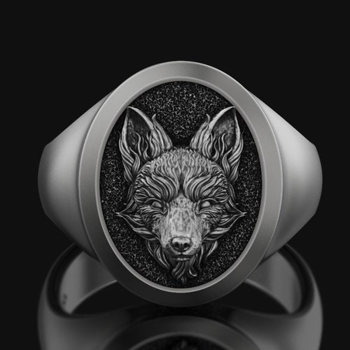 Fox Ring Animal Signet Women's Accessory Silver Jewelry - Etsy