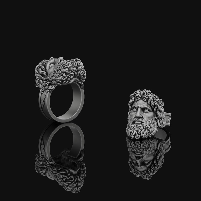 Zeus, Greek Mythology, Greek Ring, Greek Jewelry, Mens Signet Ring ...