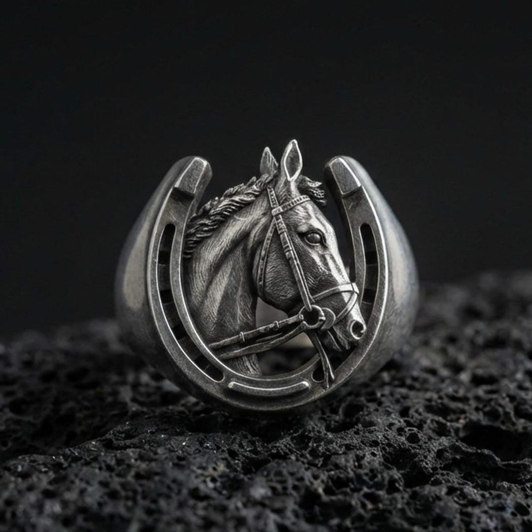 Sterling Silver Horseshoe Ring – Equestrian Horse Lover Jewelry - Etsy