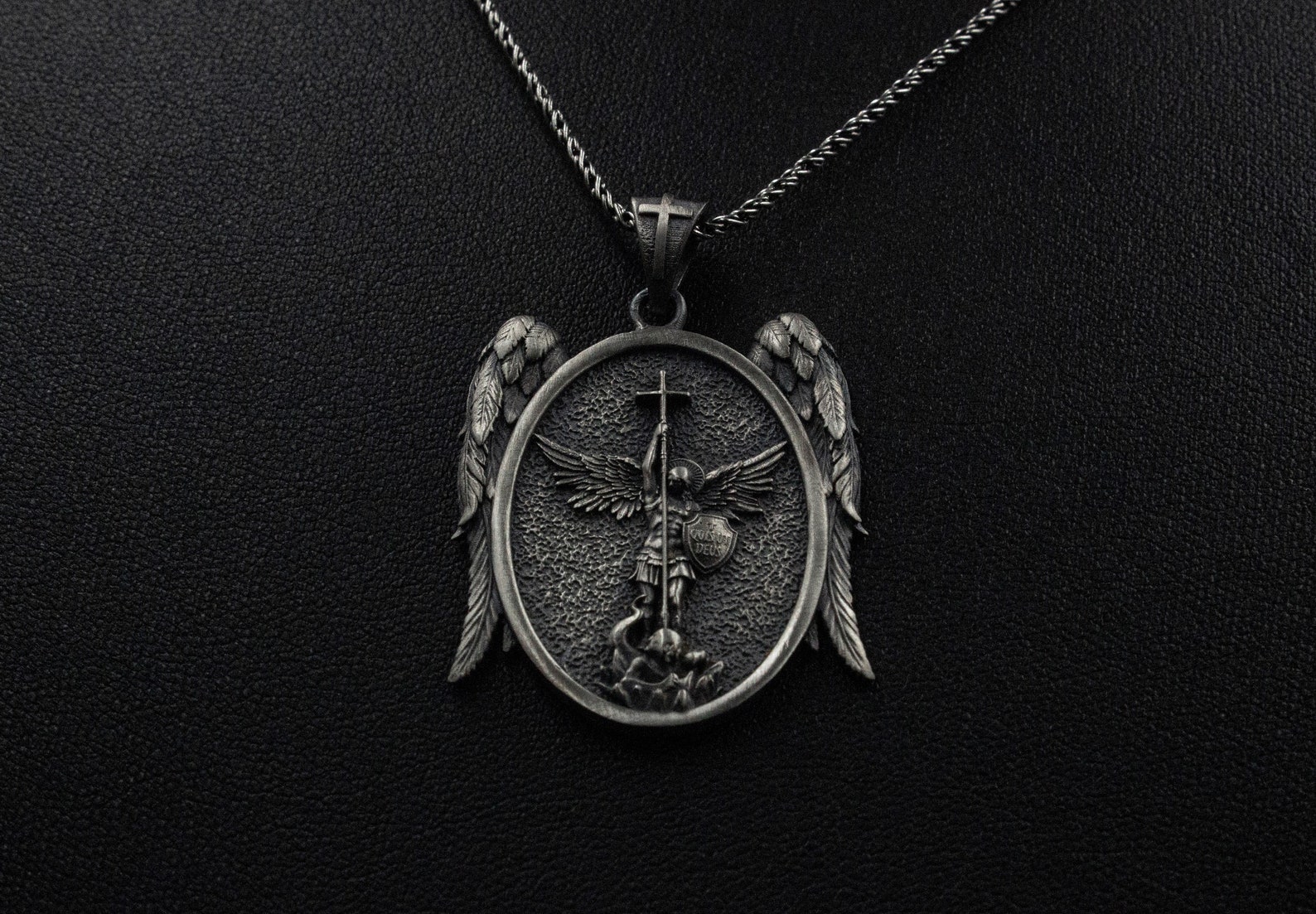 St Michael Archangel Necklace Religious Gift Christian Amulet Valentine ...