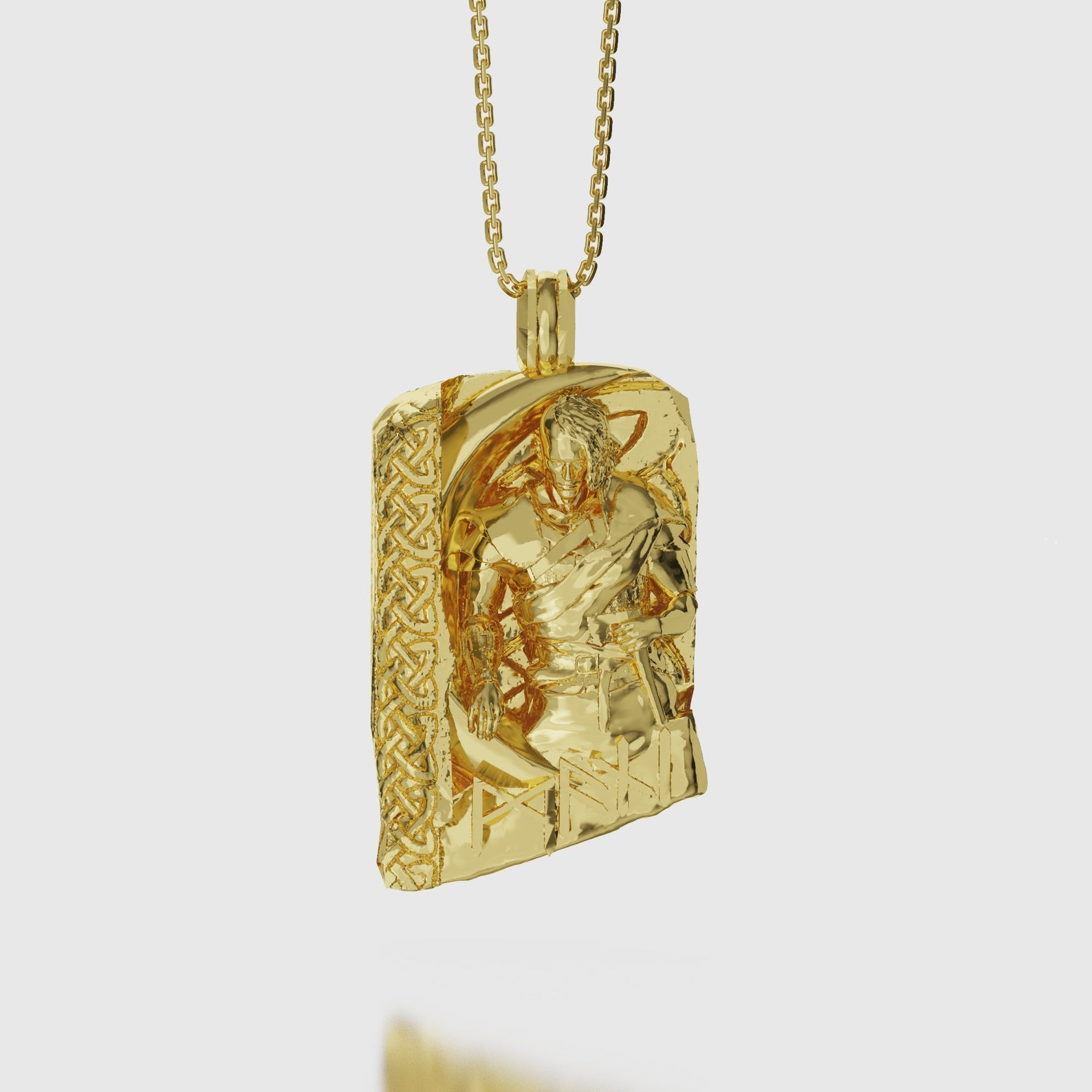 Mani Norse God of the Moon Celtic Pendant Norse Mythology | Etsy