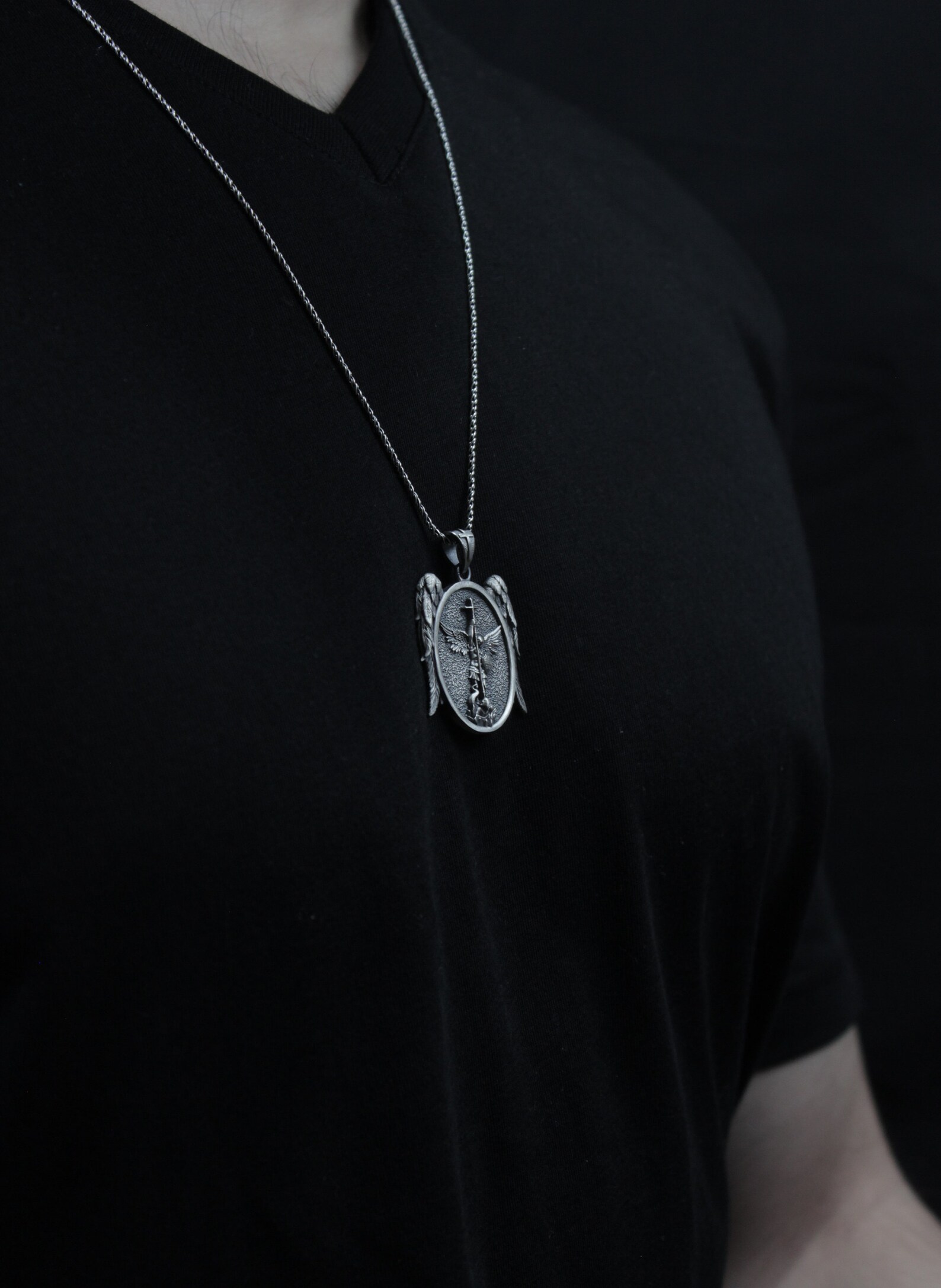 St Michael Archangel Necklace Religious Gift Christian Amulet Valentine ...