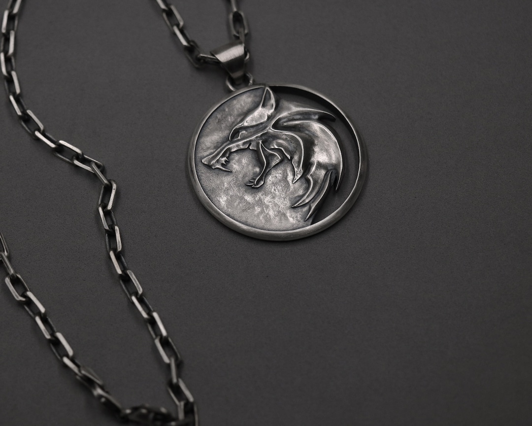 Buy The Witcher Medallion Wolf School Geralt of Rivia Handmade Online ...