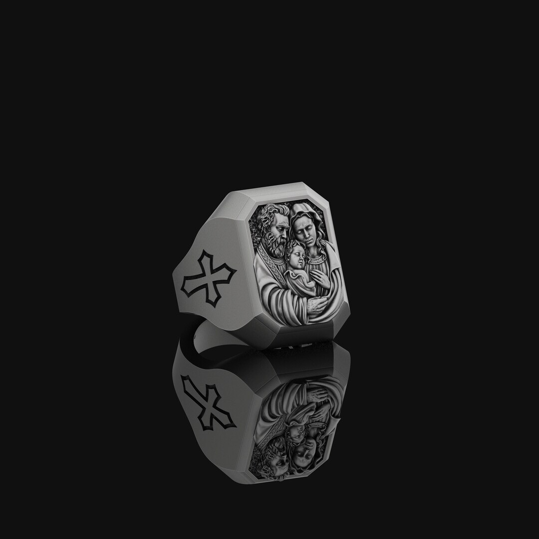 Holy Family, St Joseph, Christian Ring, Sacred Heart, Chaste Heart ...