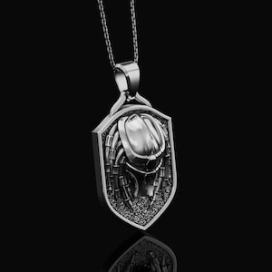 Sterling Silver Predator Necklace Fantasy Pendant Sci-fi Jewelry ...
