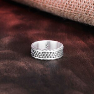 Scales Ring, Detailed Band Ring, Unique Silver Ring, Textured Jewelry ...
