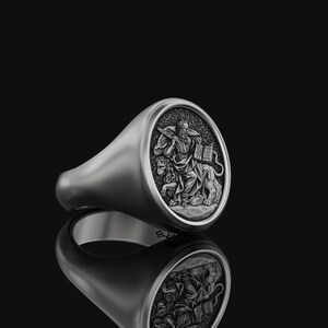 925 Silver St Mark Ring Religious Accessory Christian Jewelry Men's ...