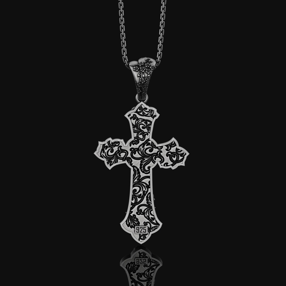 Chicano, Tattoo Style, Roses, Pattern, Skull, Cross, Pendant, Roses ...