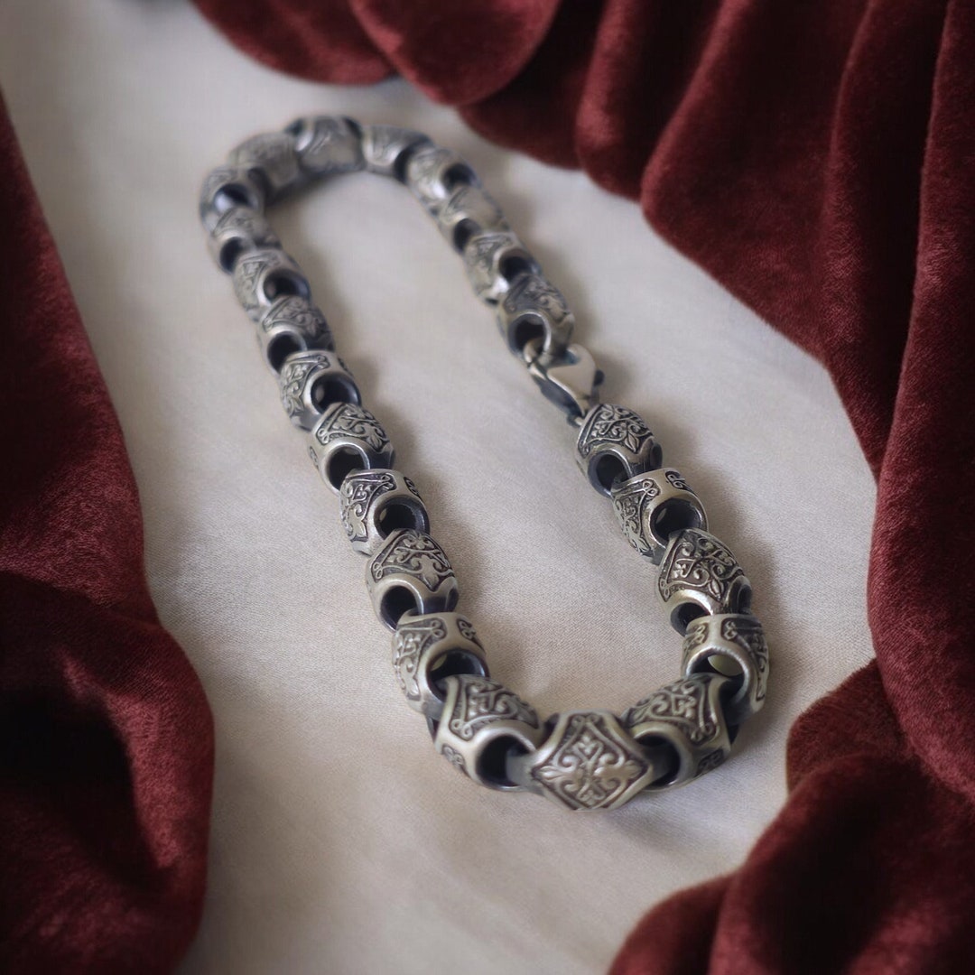 Men's Silver Chain Bracelet - Stylish Masculine Jewelry, Elegant ...