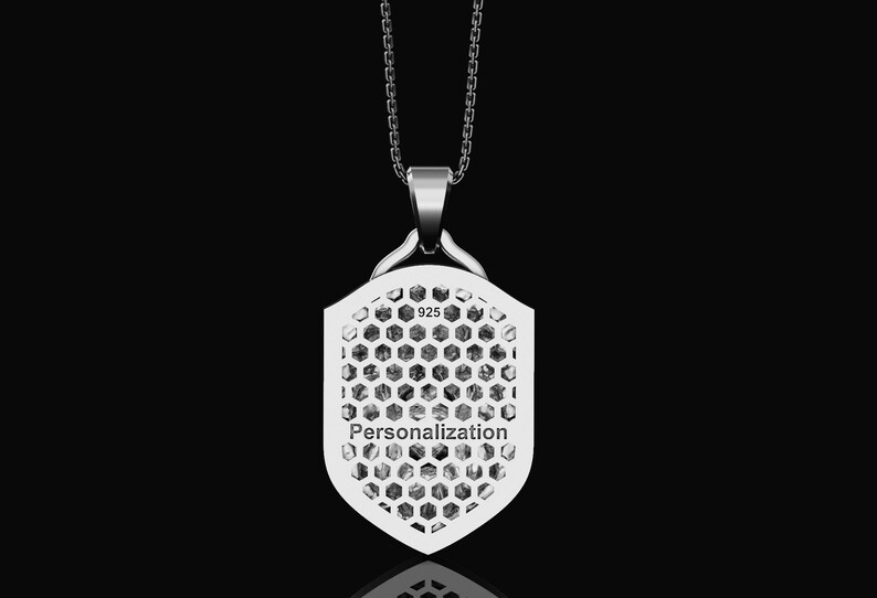 Sterling Silver Predator Necklace Fantasy Pendant Sci-fi | Etsy