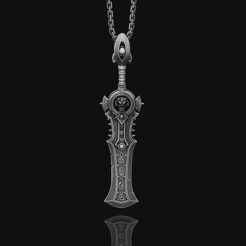 Sword Sword Pendant Gothic Sword Jewelry Goth Silver - Etsy