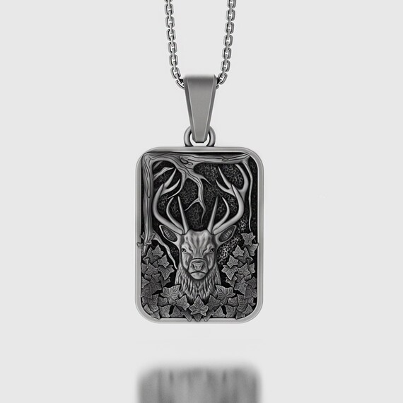 Deer Charm Antler Jewelry Wildlife Jewelry Personalized - Etsy
