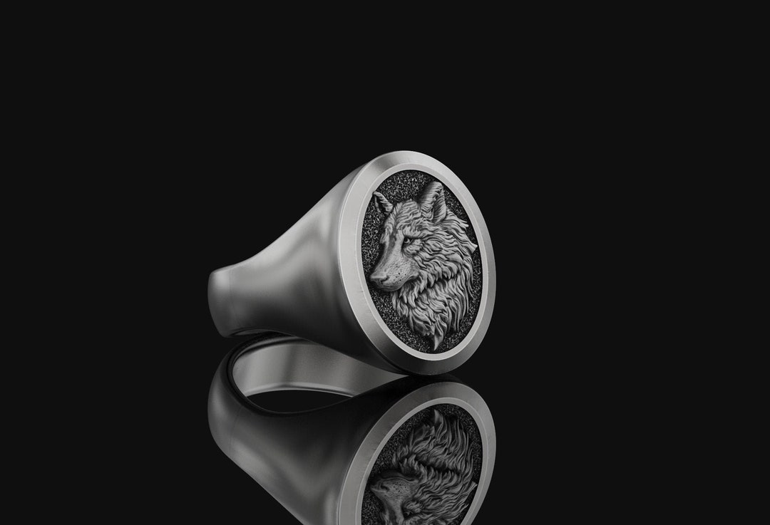 925 Silver Men Wolf Ring Gift for Him Women Jewelry Wolf - Etsy