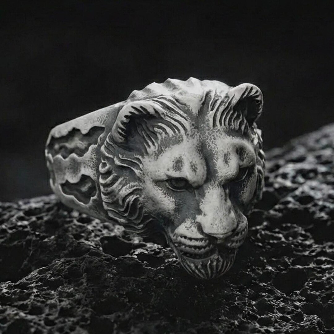 Sterling Silver Lioness Ring - Women's Wildlife Animal Jewelry - Etsy