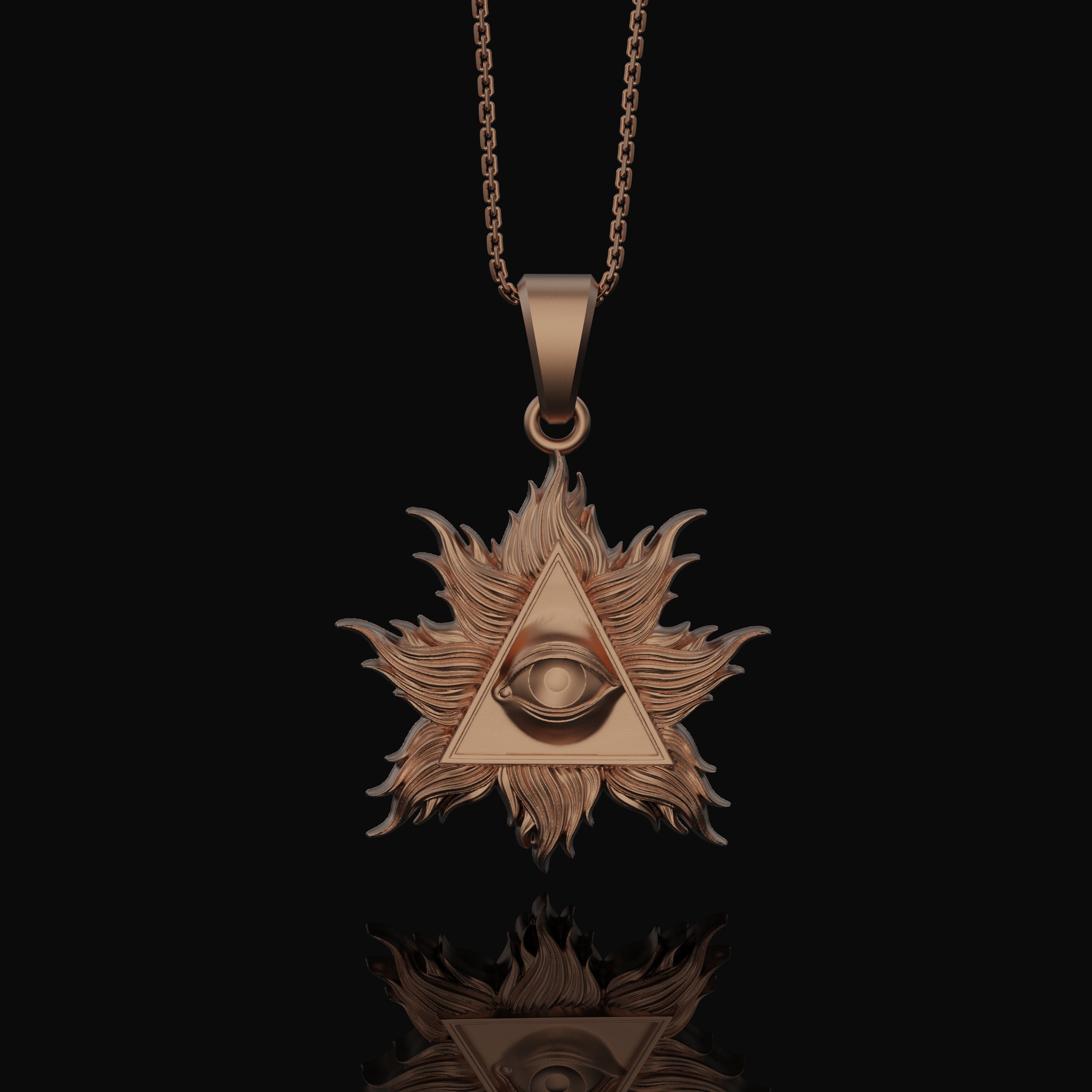 Silver Eye of Providence Charm - Two-style Pyramid Pendant, Masonic ...
