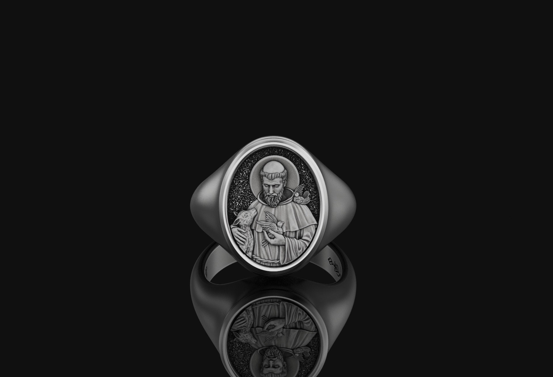 St Francis Ring Religious Accessory Christian Jewelry Gift for - Etsy UK