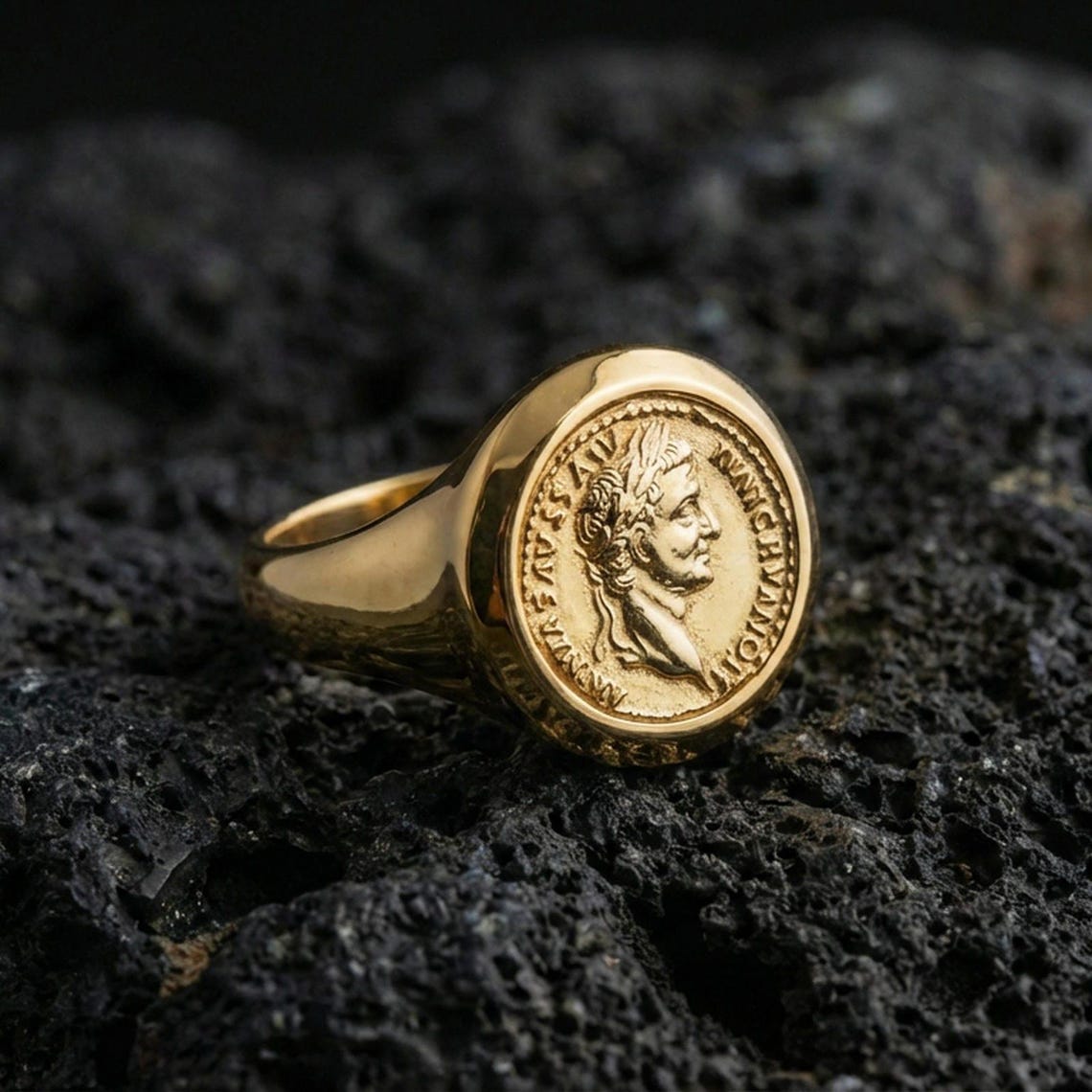 Augustus Octavian Ancient Coin Ring, Sterling Silver History Jewelry - Etsy