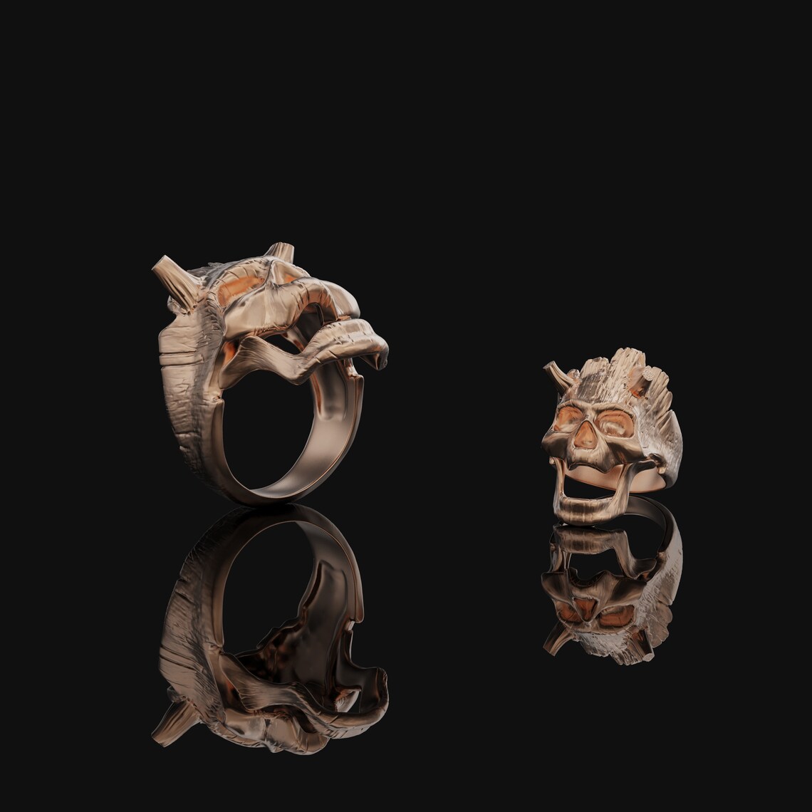 Silver Skull Ring, Unique Skull Ring, Finger Ring Fashion, Museum ...