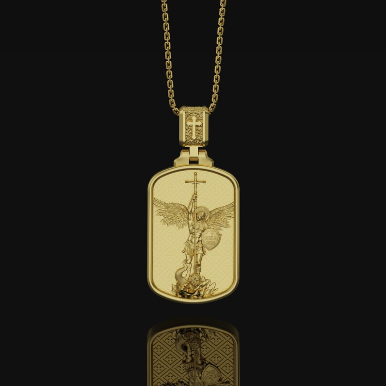 Archangel Saint Michael Silver Medallion Orthodox Shield - Etsy