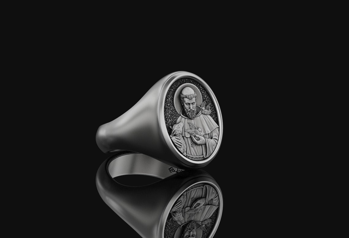 St Francis Ring Religious Accessory Christian Jewelry Gift for - Etsy UK