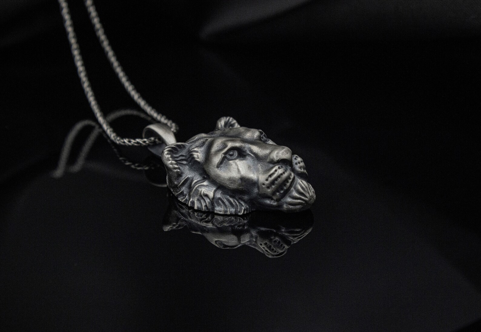 Silver Lioness Necklace Womens Animal Pendant Birthday Gift | Etsy