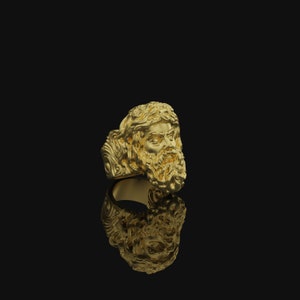 Poseidon Ring, Sterling Poseidon Ring, Greek God Ring, Poseidon Jewelry ...