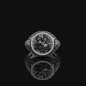 Silver Saint George Signet Ring Christian Jewelry Religious Accessory ...