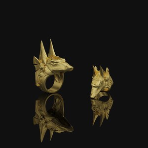 Silver Anubis Ring, Egyptian Ring, Gothic Ring, Mythology, Egyptian God ...