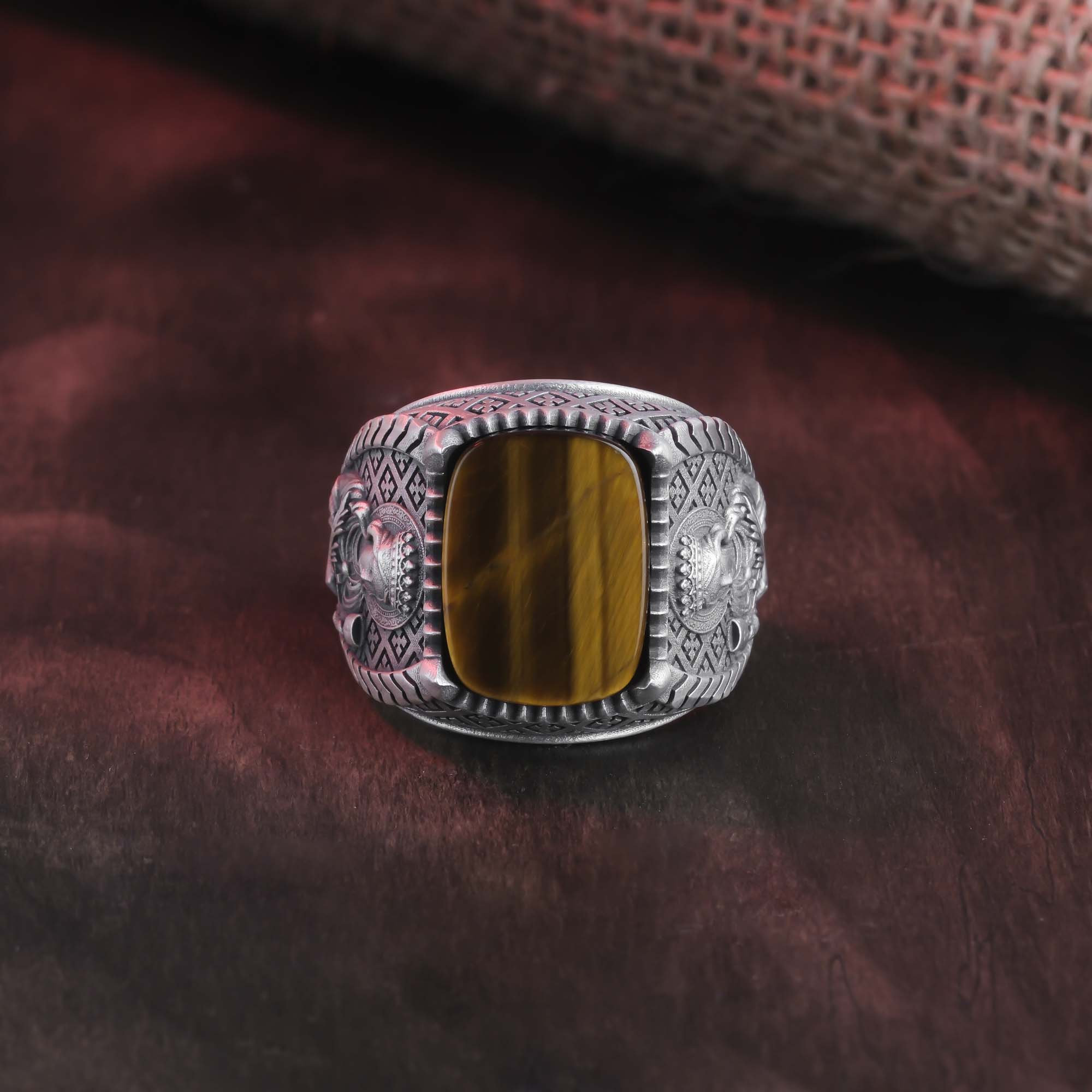 Holy Mother Mary Ring, Men's Gemstone Ring, Religious Gift, Onyx Ring ...