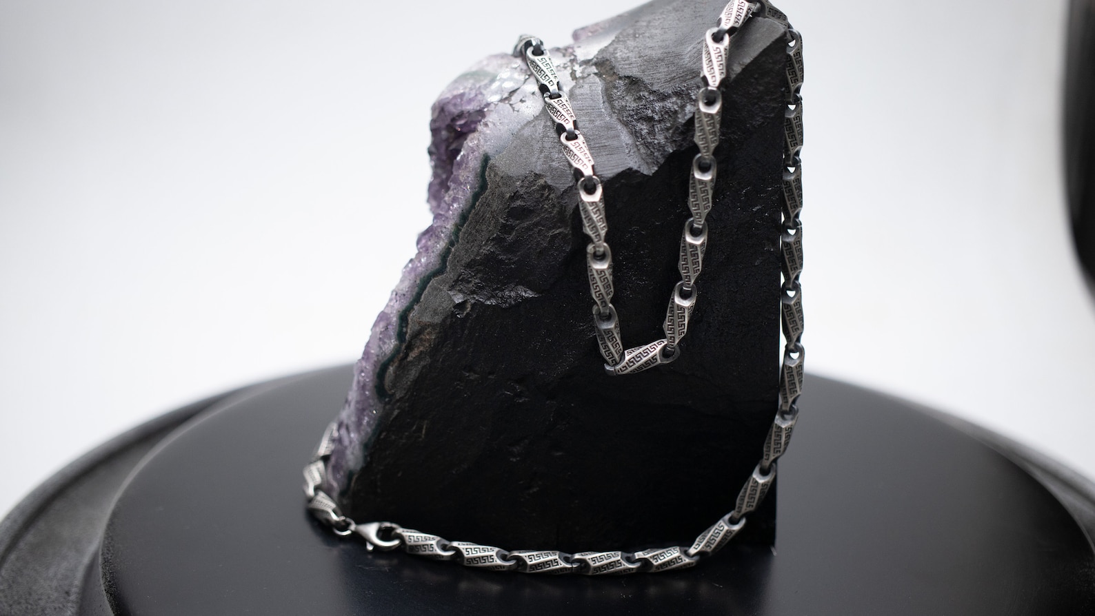 Silver Greek Decor Chain Necklace Greece Decor Jewelry - Etsy