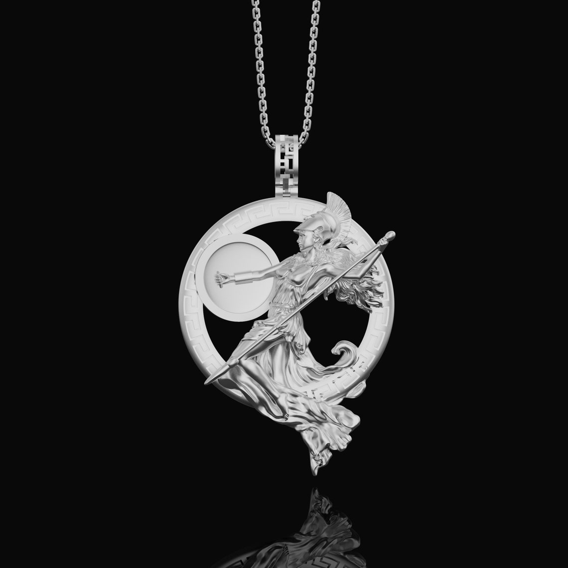 Athena Necklace Greek Goddess Roman Mythology Jewelry Minerva - Etsy