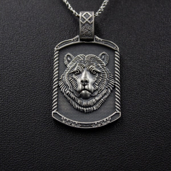 Viking Bear Pendant - Etsy