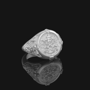 Silver Saint Peter Ring - Keys of Heaven Jewelry, Christian Symbol ...