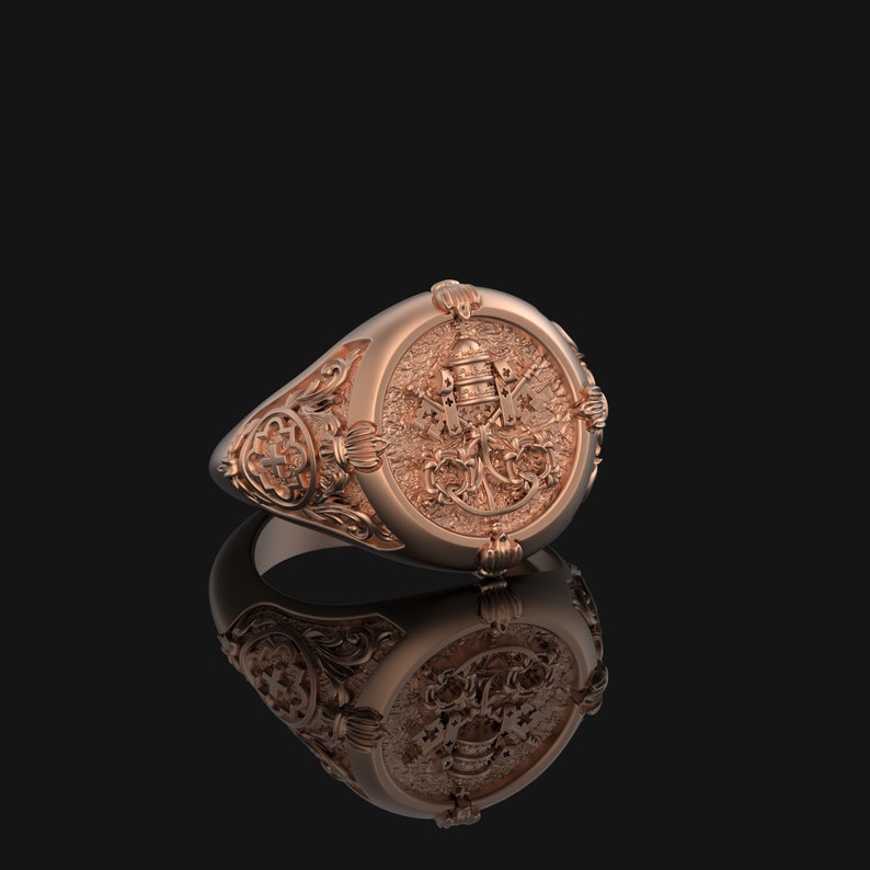 Silver Saint Peter Ring - Keys of Heaven Jewelry, Christian Symbol ...