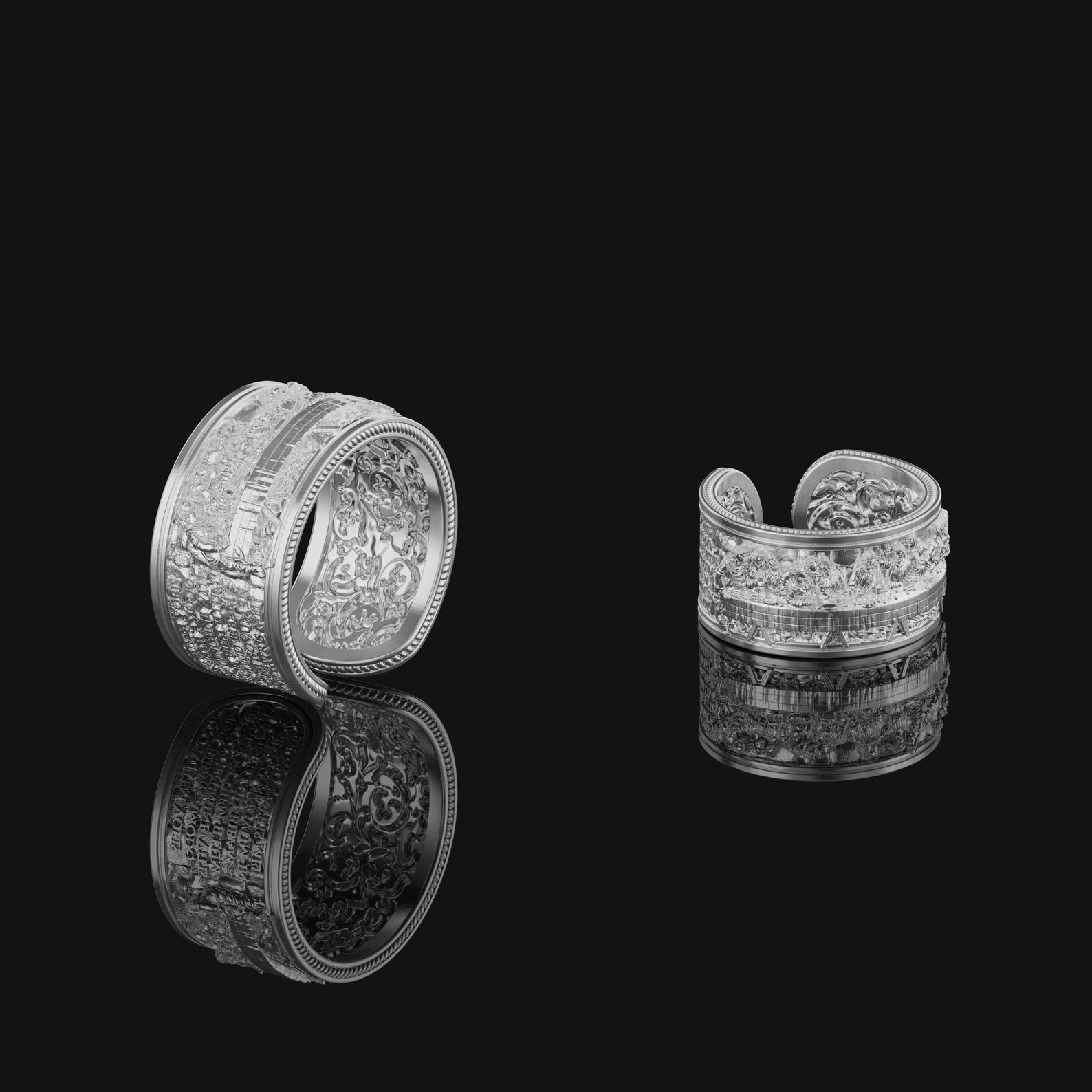 The Last Supper Band Ring, Silver Artificial Christian Jewelry ...