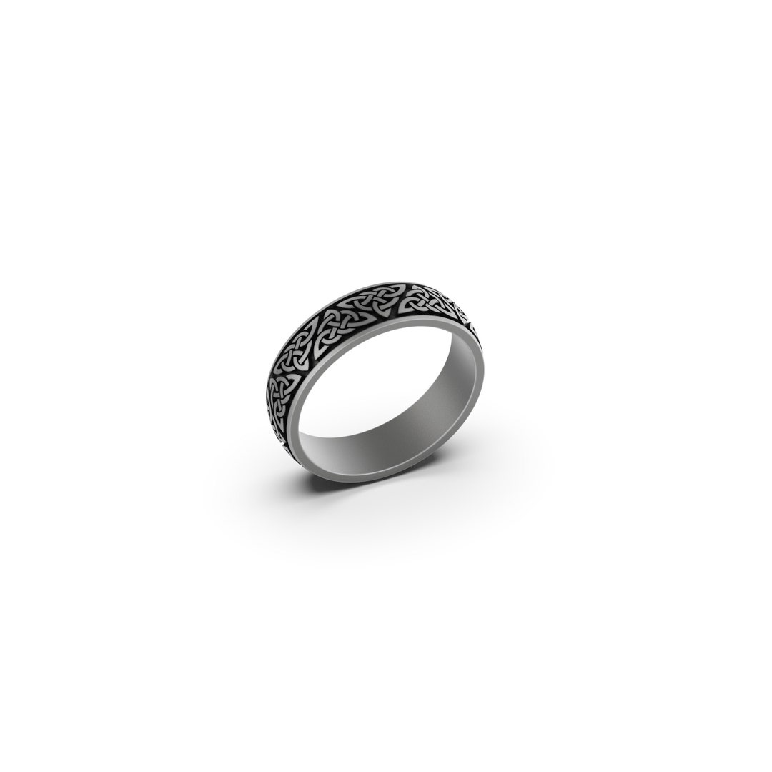 Celtic Wedding Knot Band, Promise Wedding Band, Celtic Jewelry ...