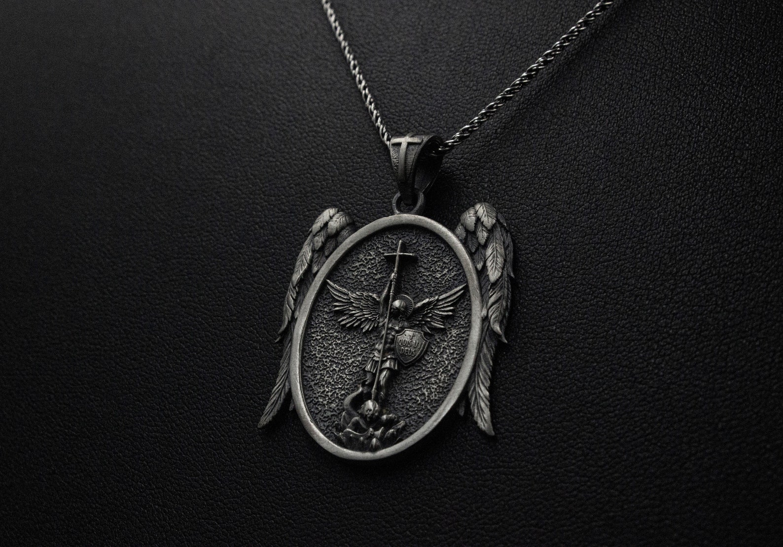 St Michael Archangel Necklace Religious Gift Christian Amulet Valentine ...