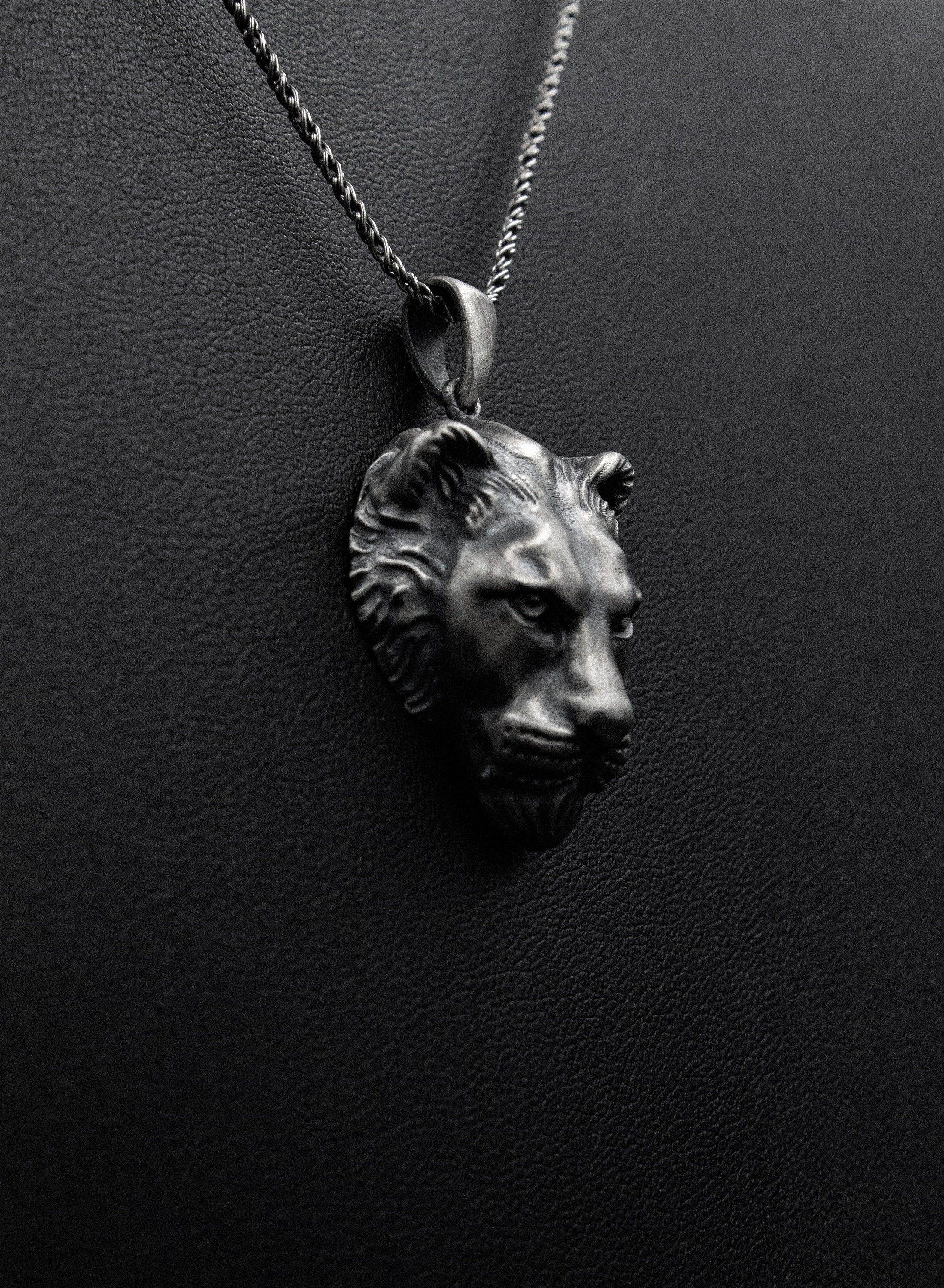 Silver Lioness Necklace Womens Animal Pendant Birthday Gift | Etsy
