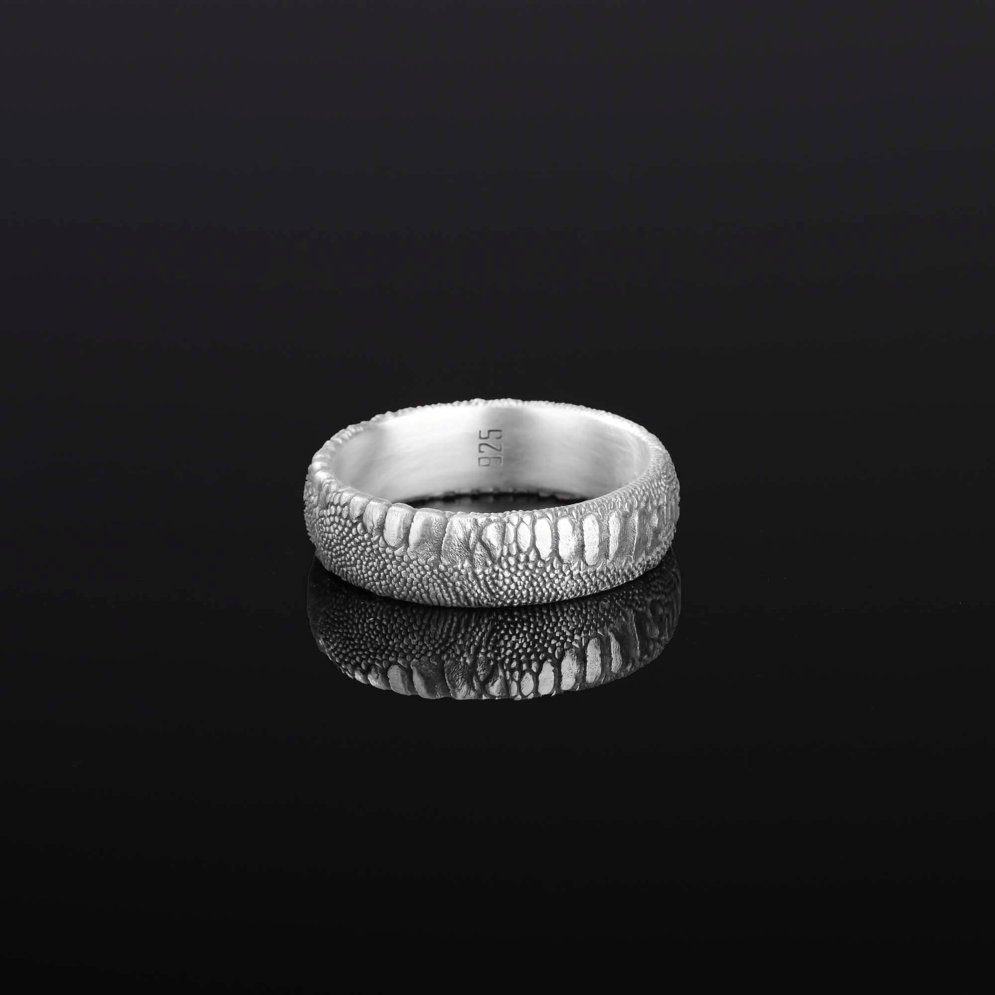 Serpent Skin Ring, Snake Band Ring, Snake Texture Band, Exotic Snake ...