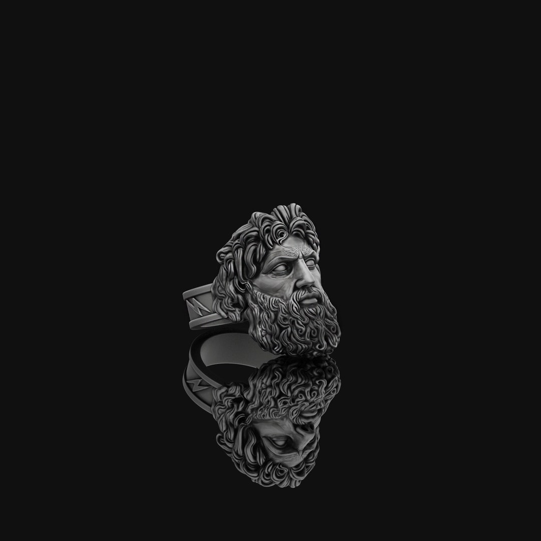 Zeus, Greek Mythology, Greek Ring, Greek Jewelry, Mens Signet Ring ...