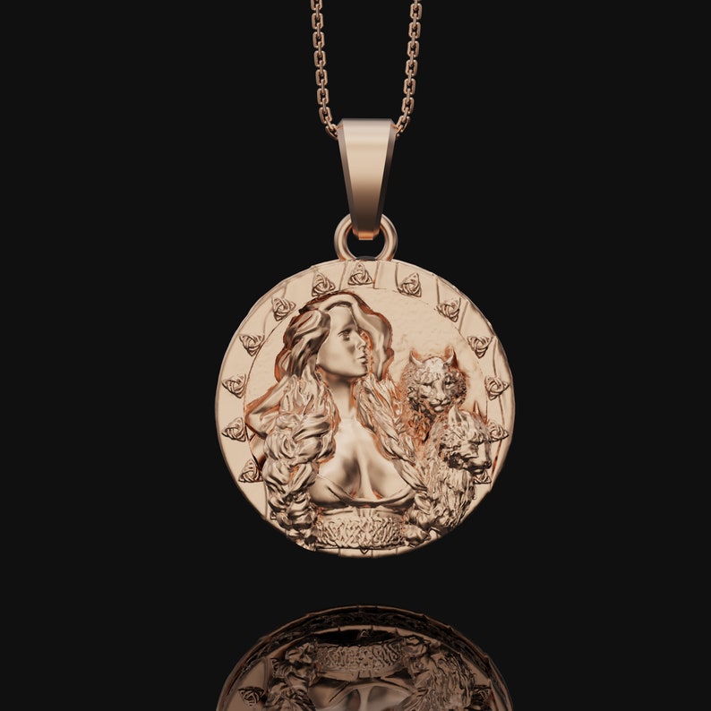 Silver Freya Necklace Celtic Symbol Pendant Triquetra Trinity - Etsy