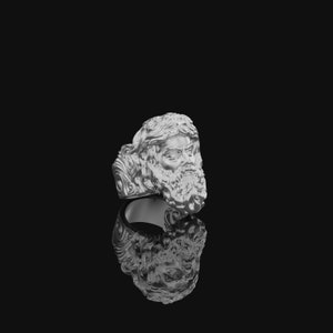 Poseidon Ring, Sterling Poseidon Ring, Greek God Ring, Poseidon Jewelry ...