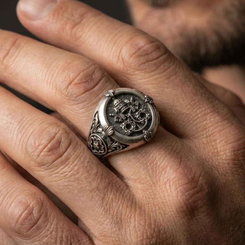 Sterling Silver Saint Peter Ring - Keys of Heaven, Religious Gift - Etsy