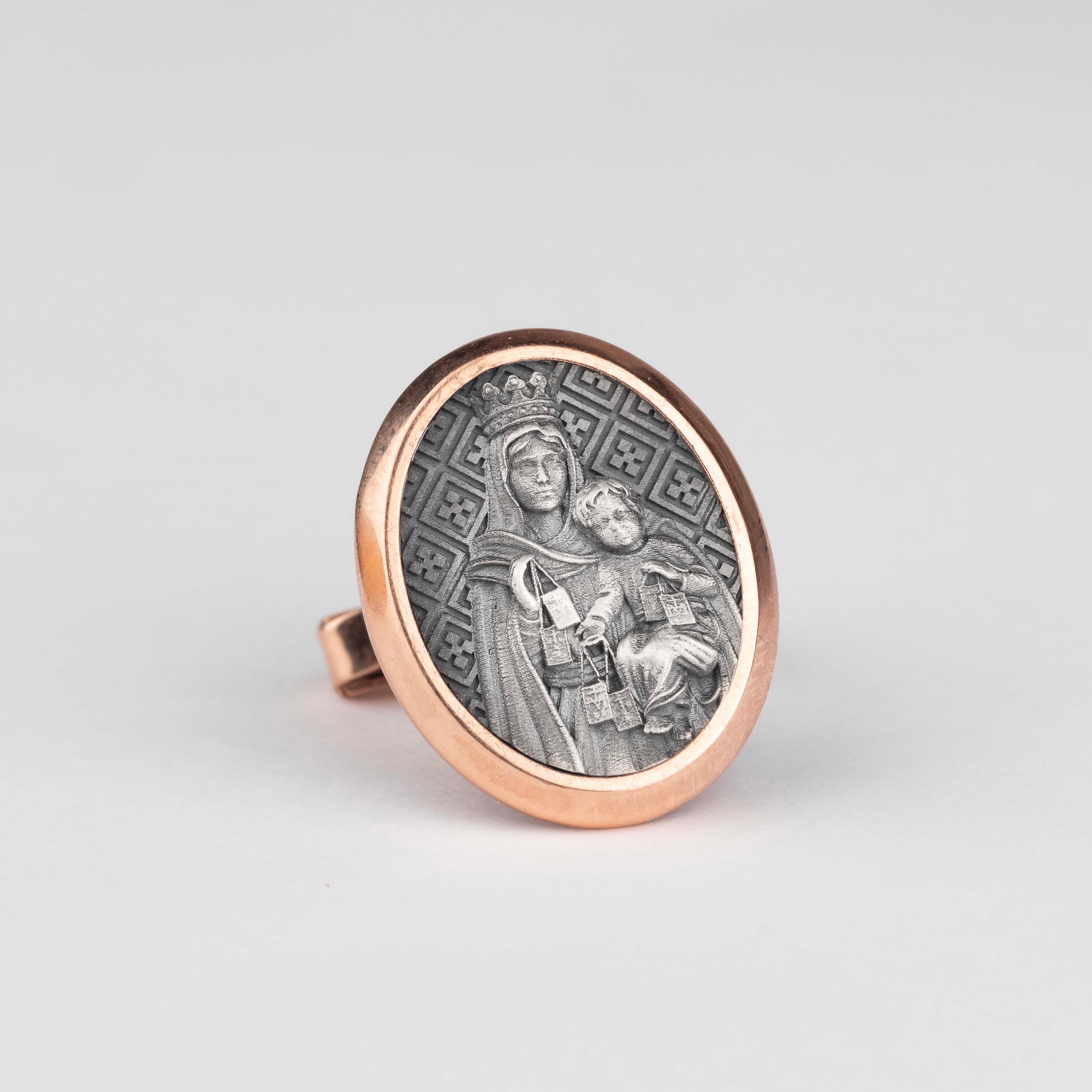 Blessed Mother Virgin Mary, Memorial Gift, Catholic Cufflinks ...