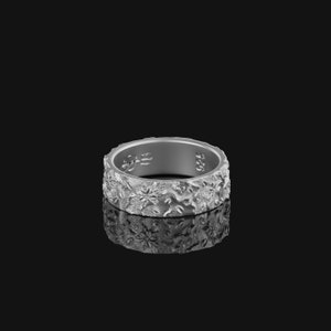 Jewelry - Personalized Floral Ring - Inspirational Silver Ring ...