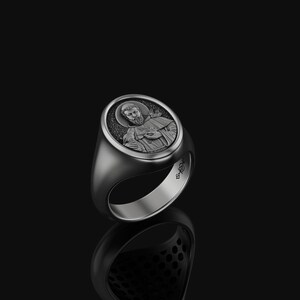St Francis Ring Religious Accessory Christian Jewelry Gift for Him, Men ...